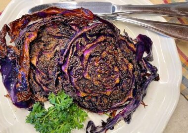 Roasted Red Cabbage Steaks Recipe - Yeyfood.com: Recipes, cooking tips ...