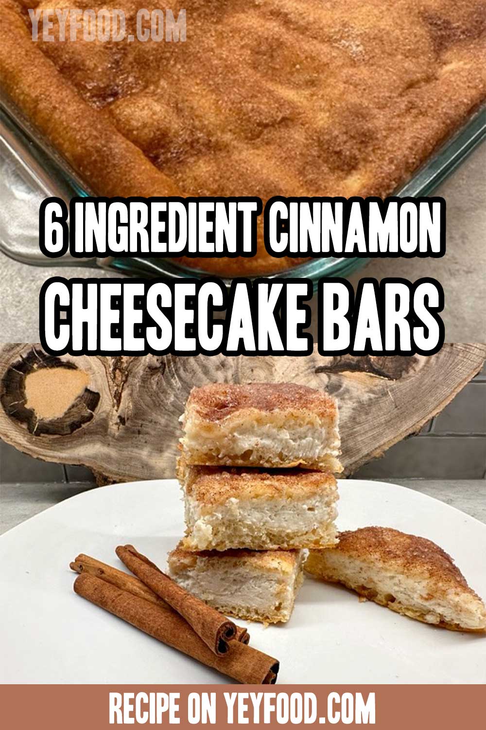 Fast And Easy 6 Ingredient Cinnamon Cheesecake Bars Recipes Cooking Tips And