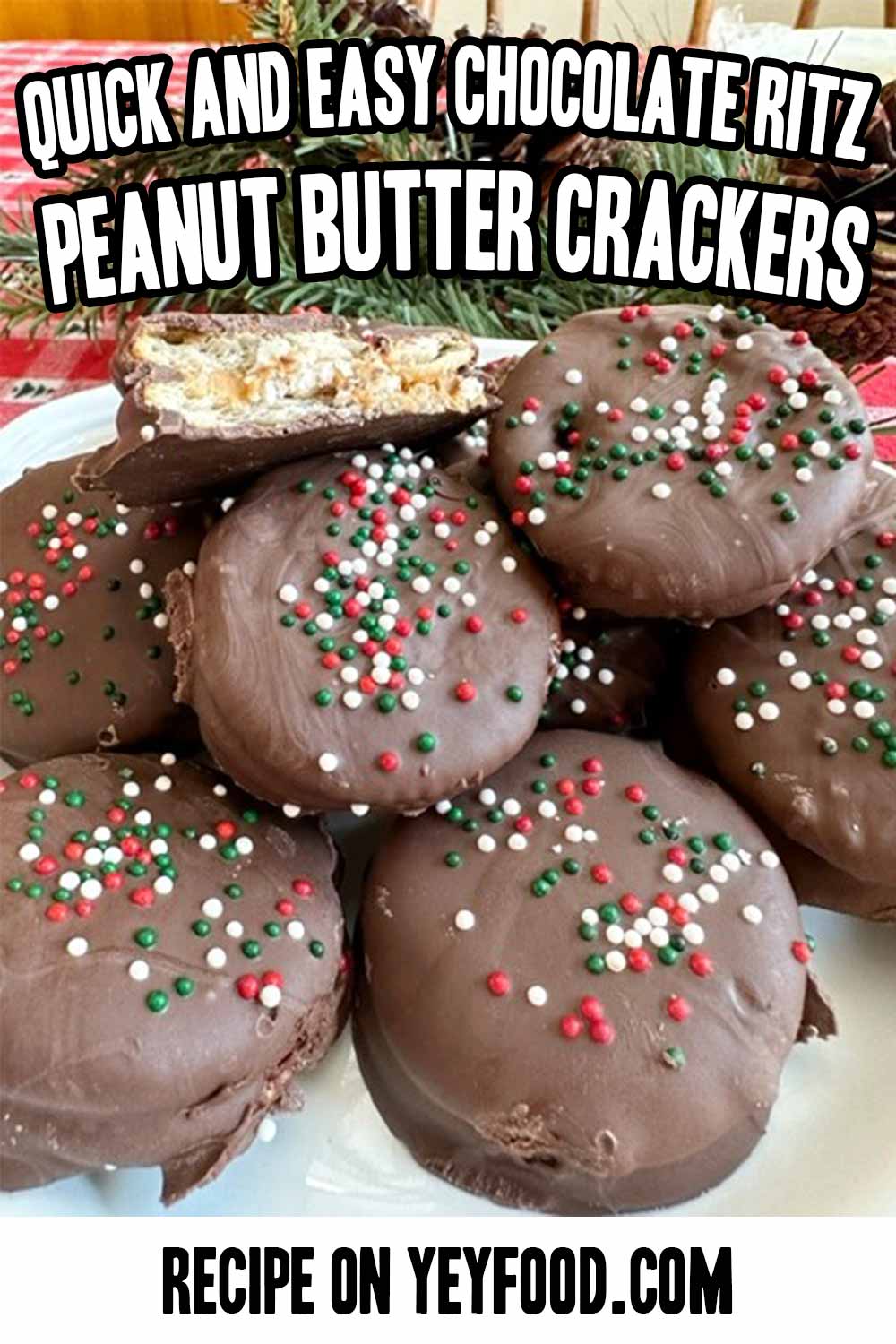 Quick And Easy Chocolate Ritz Peanut Butter Crackers - Yeyfood.com ...