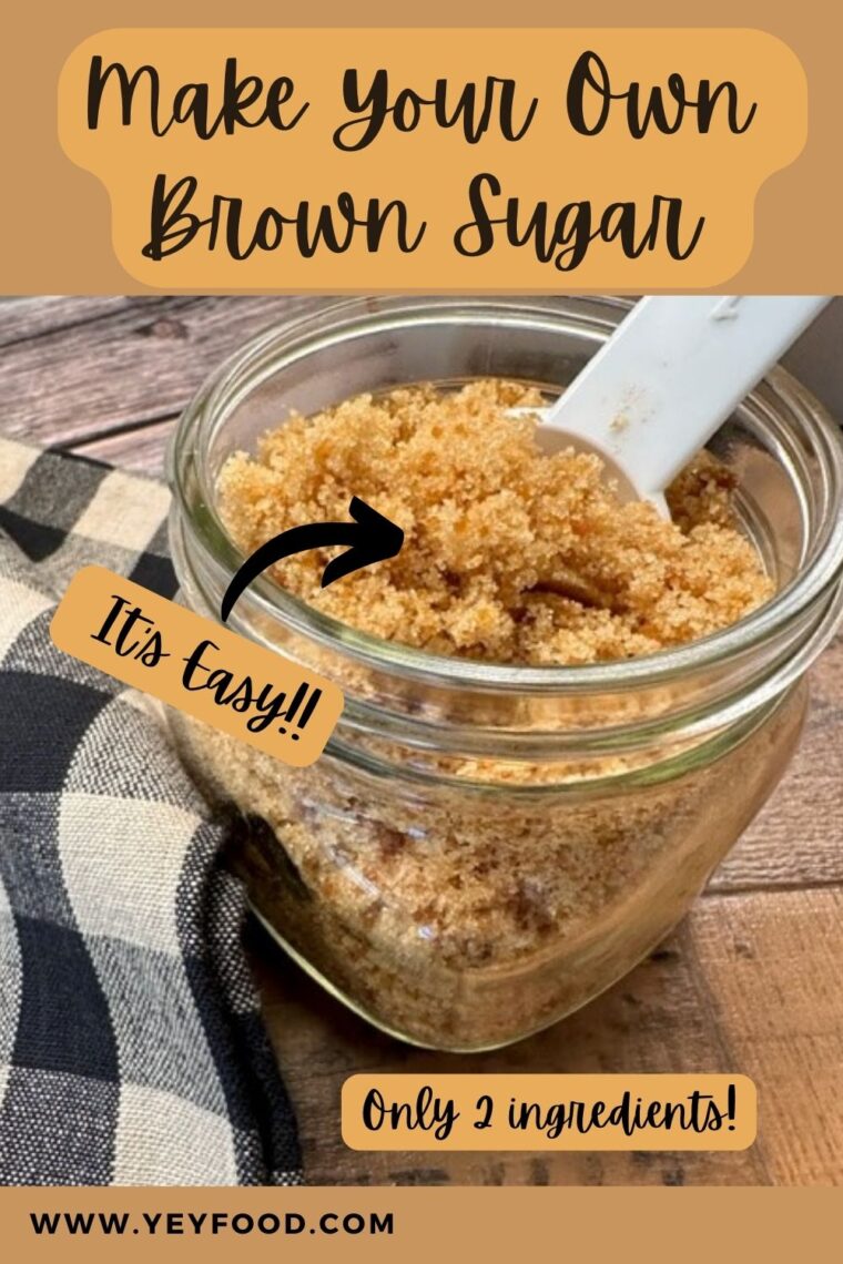 Homemade Brown Sugar Is Easy With 2 Ingredients - Yeyfood.com: Recipes ...