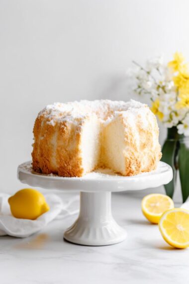 Easy Lemon Angel Food Cake - Yeyfood.com: Recipes, cooking tips, and ...