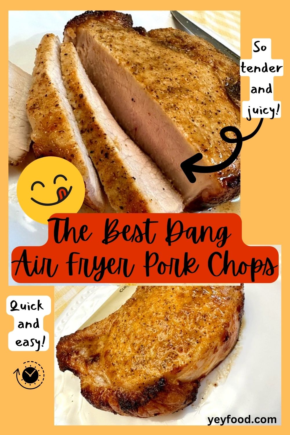 The Best Dang Bone In Air Fryer Pork Chops Recipe - Yeyfood.com ...