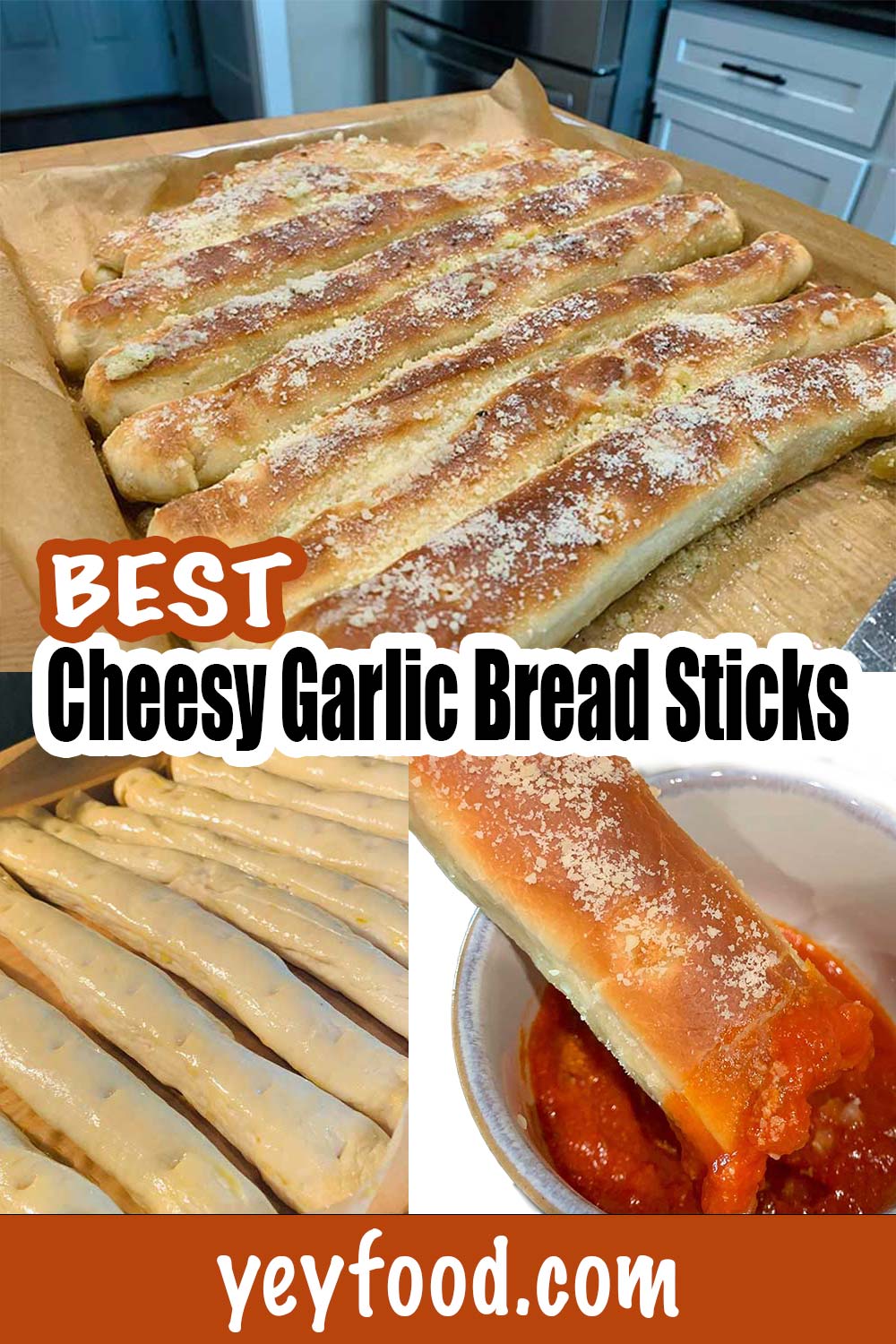 Best Cheesy Garlic Bread Sticks - Yeyfood.com: Recipes, cooking tips ...