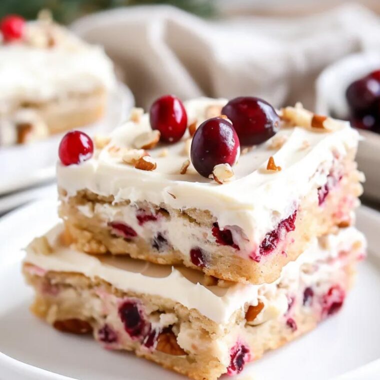Easy Cranberry Bars - Yeyfood.com: Recipes, cooking tips, and kitchen ...