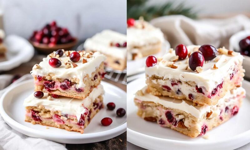 Easy Cranberry Bars - Yeyfood.com: Recipes, cooking tips, and kitchen ...