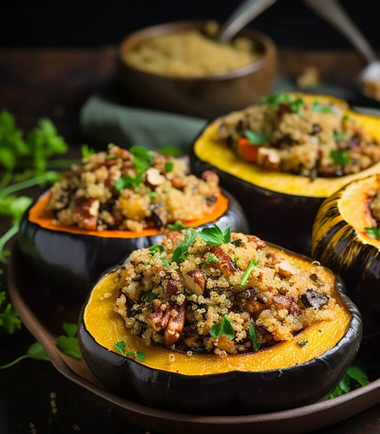 Hearty Stuffed Acorn Squash - Yeyfood.com: Recipes, cooking tips, and ...