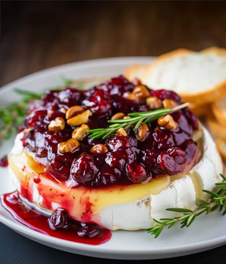 Baked Brie With Cranberry Compote - Yeyfood.com: Recipes, cooking tips ...