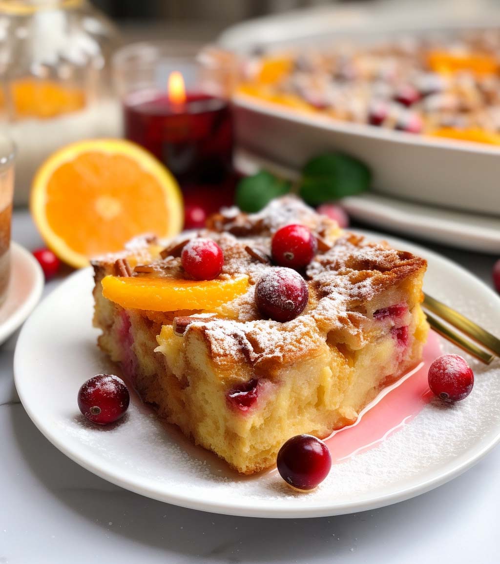 Orange Cranberry French Toast Casserole - Yeyfood.com: Recipes, cooking ...