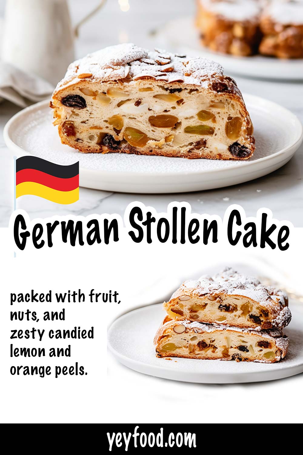 German Stollen Cake Recipe - Yeyfood.com: Recipes, cooking tips, and ...