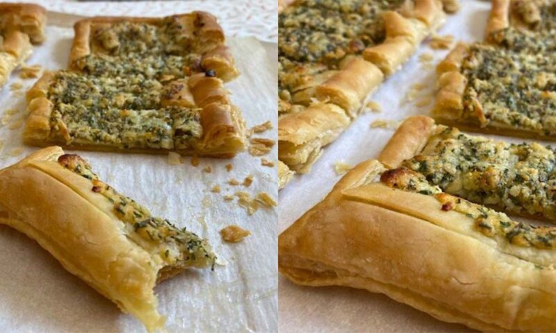 Delicious Puff Pastry Appetizer With Cheese And Garlic - Yeyfood.com ...