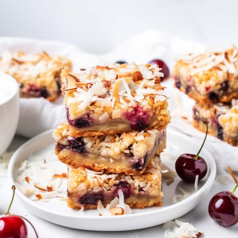 Coconut Cherry Magic Bars - Yeyfood.com: Recipes, cooking tips, and ...
