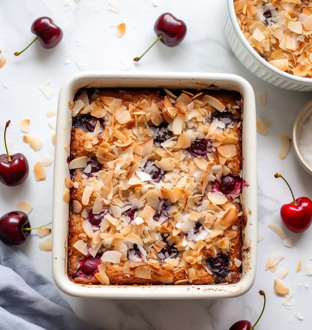 Coconut Cherry Magic Bars - Yeyfood.com: Recipes, cooking tips, and ...