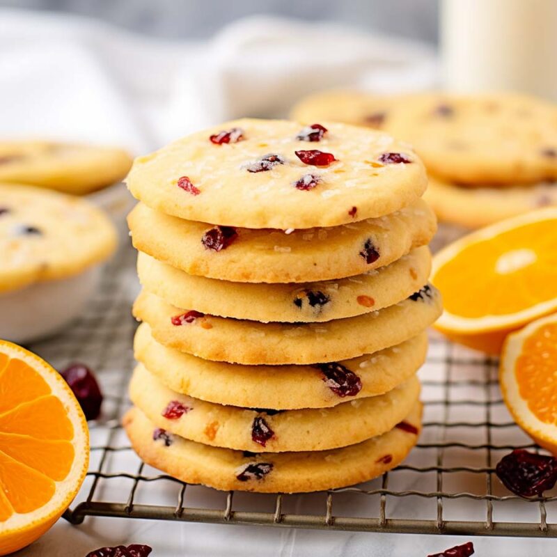 Cranberry Orange Shortbread Cookies - Yeyfood.com: Recipes, cooking ...