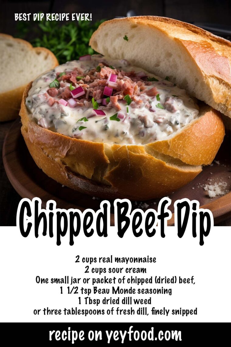 Creamy Chipped Beef Dip In A Bread Bowl - Yeyfood.com: Recipes, cooking tips, and kitchen hacks ...