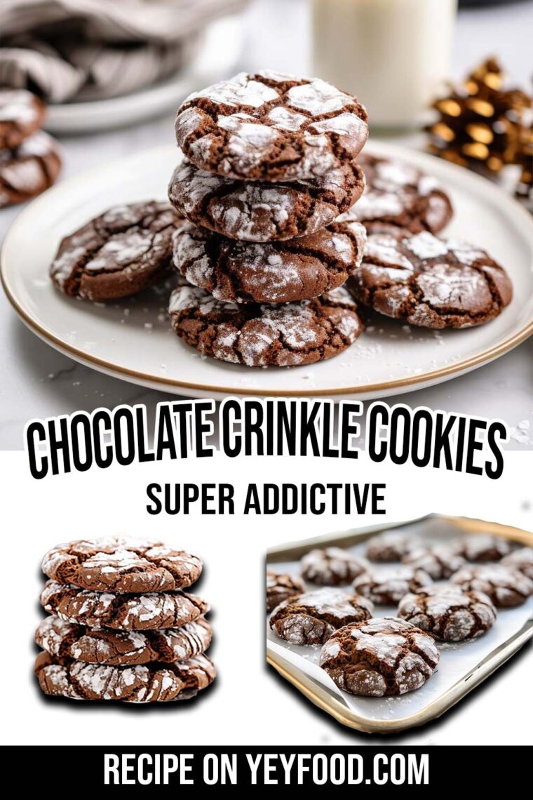 Chocolate Crinkle Cookies - Yeyfood.com: Recipes, cooking tips, and ...