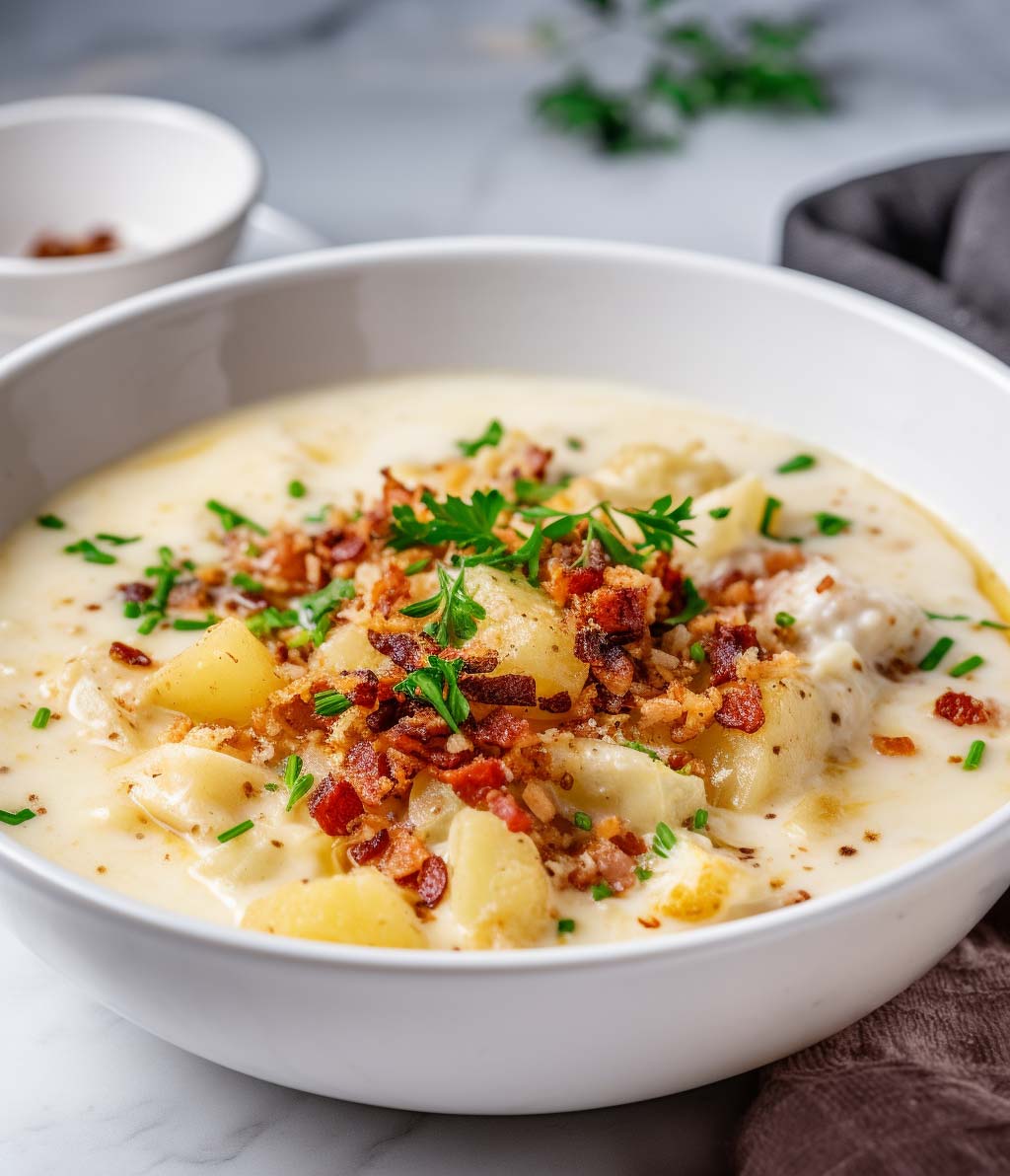 Creamy Cauliflower Chowder - Yeyfood.com: Recipes, cooking tips, and ...