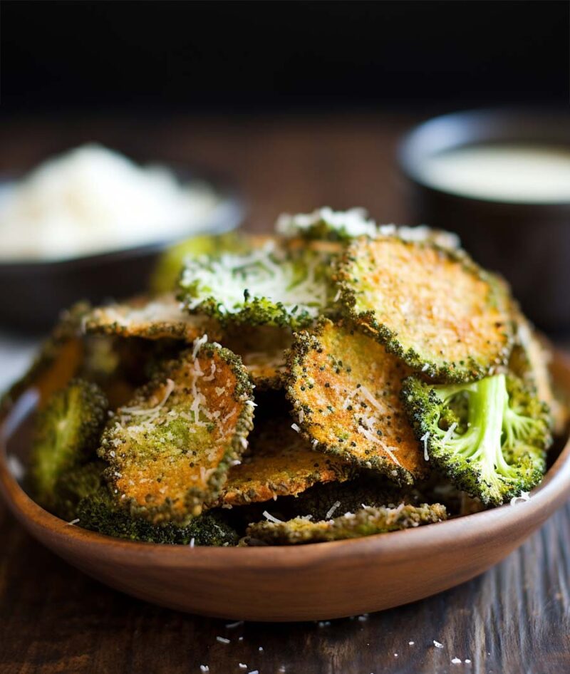 Crispy Parmesan Broccoli Chips - Yeyfood.com: Recipes, cooking tips ...