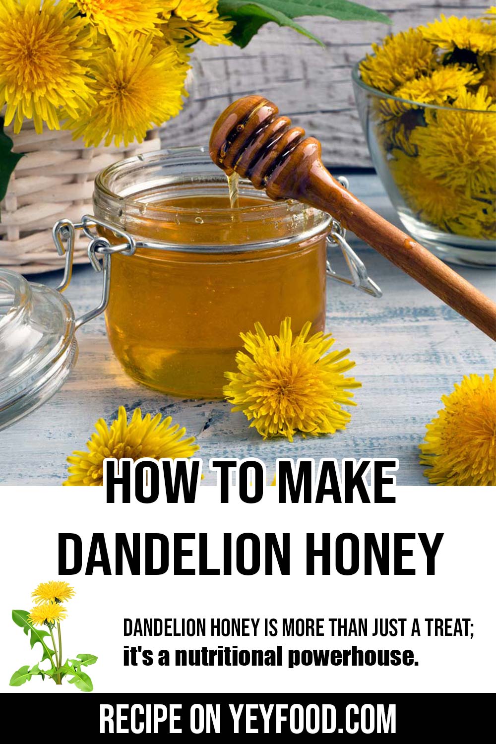 How To Make Dandelion Honey - Yeyfood.com: Recipes, cooking tips, and ...