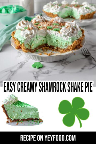 Easy Creamy Shamrock Shake Pie - Yeyfood.com: Recipes, cooking tips ...