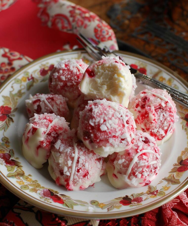 Raspberry Cheesecake Truffles - Yeyfood.com: Recipes, cooking tips, and ...