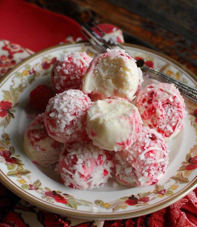 Raspberry Cheesecake Truffles - Yeyfood.com: Recipes, cooking tips, and ...