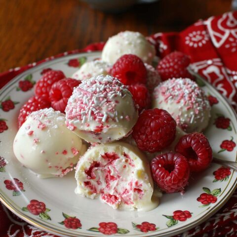 Raspberry Cheesecake Truffles - Yeyfood.com: Recipes, cooking tips, and ...