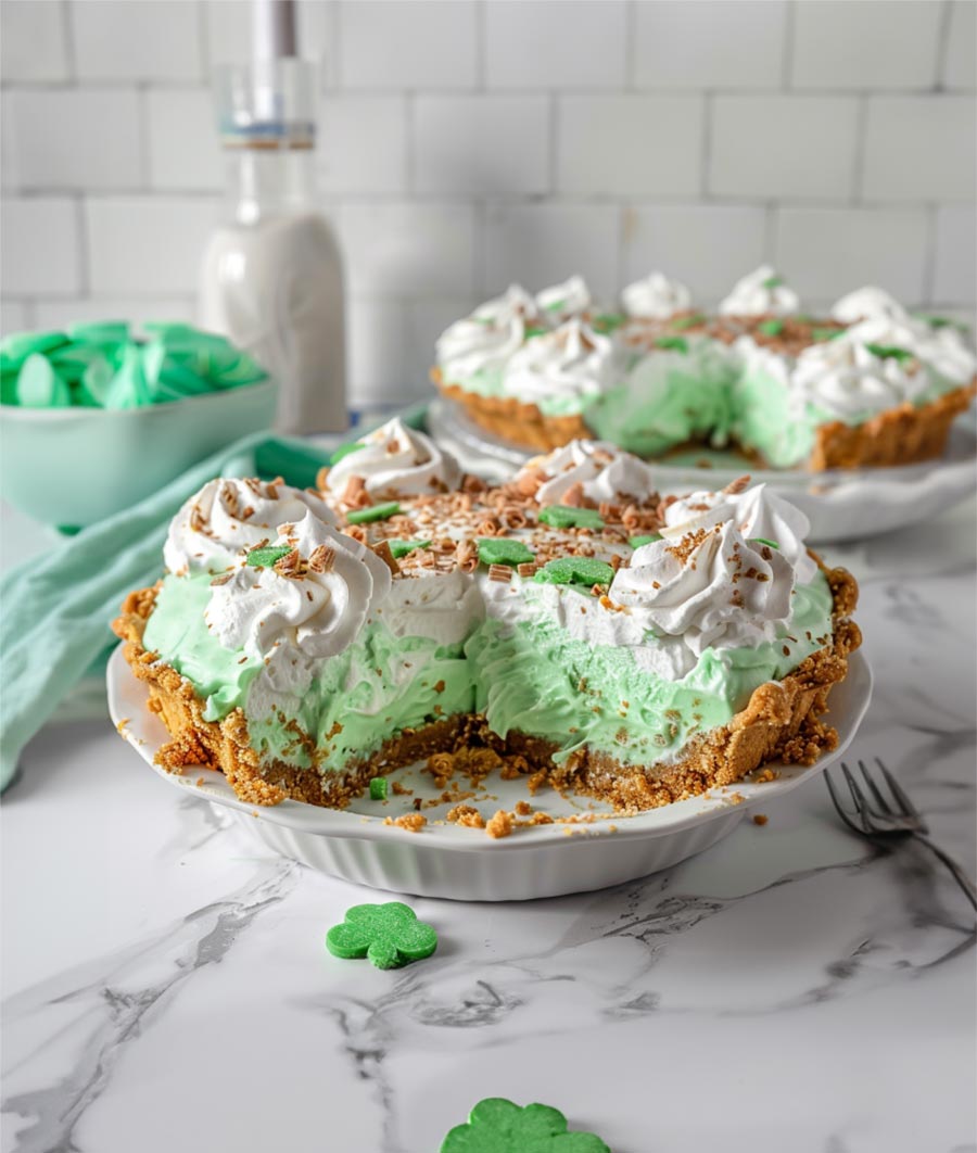 Easy Creamy Shamrock Shake Pie - Yeyfood.com: Recipes, cooking tips ...