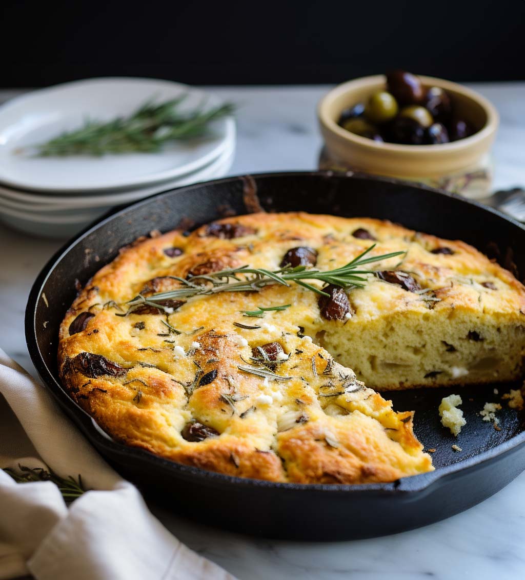 Skillet Olive Bread - Yeyfood.com: Recipes, cooking tips, and kitchen ...