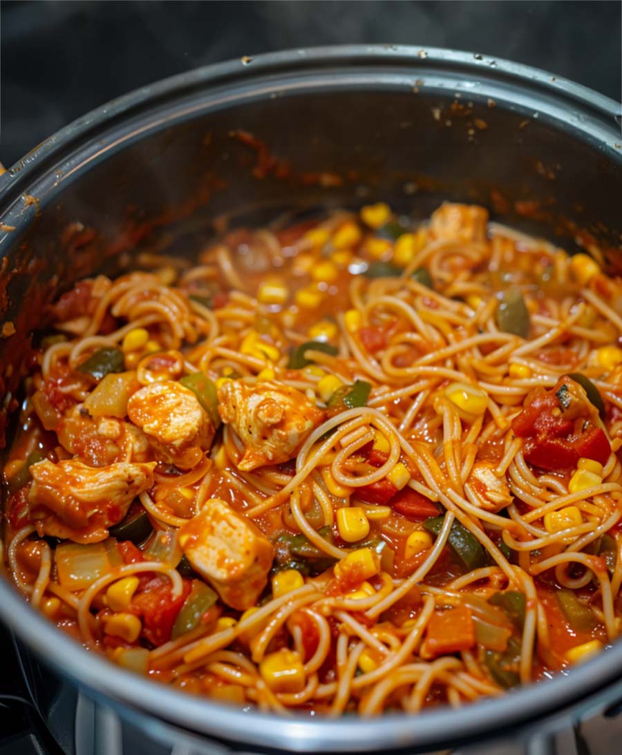 Easy Mexican Chicken Spaghetti - Yeyfood.com: Recipes, cooking tips ...