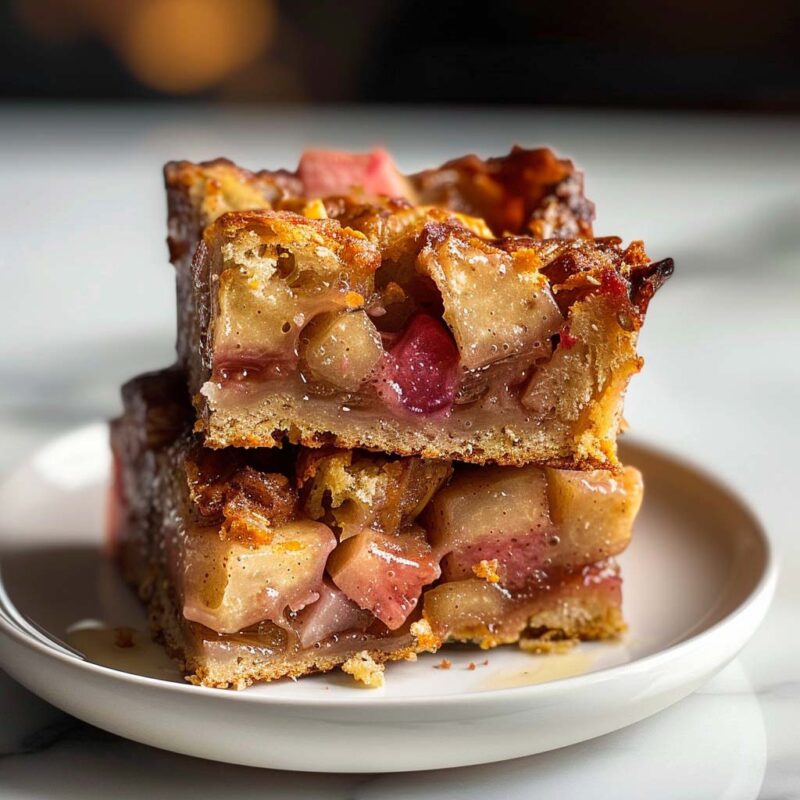 Rhubarb Bread Pudding - Yeyfood.com: Recipes, cooking tips, and kitchen ...