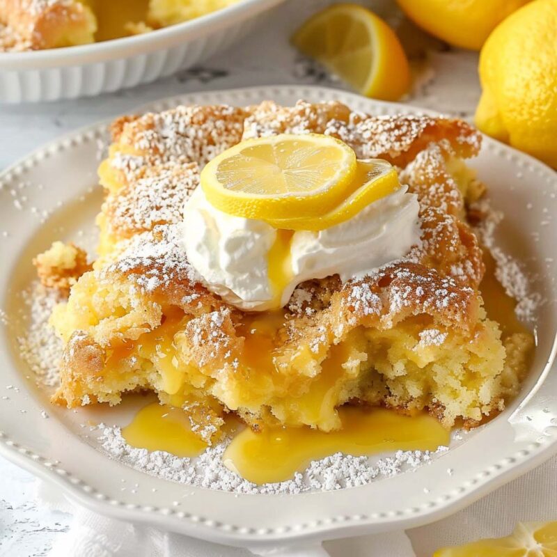Lemon Dump Cake - Yeyfood.com: Recipes, cooking tips, and kitchen hacks ...