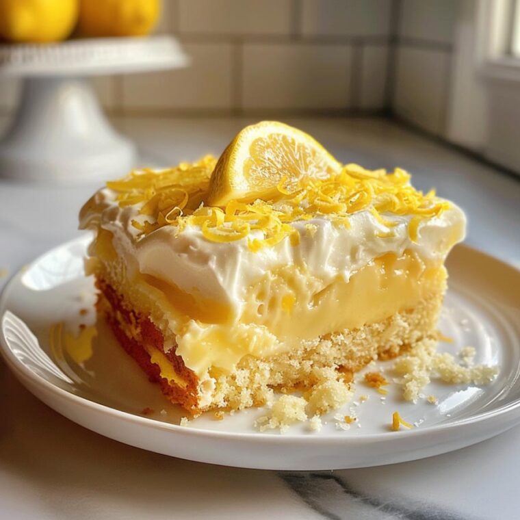 Lemon Pudding Poke Cake - Yeyfood.com: Recipes, cooking tips, and ...