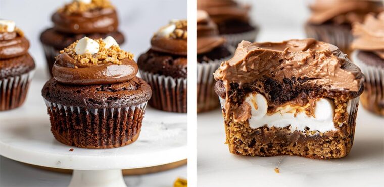 Hershey's S'mores Cupcakes - Yeyfood.com: Recipes, cooking tips, and ...