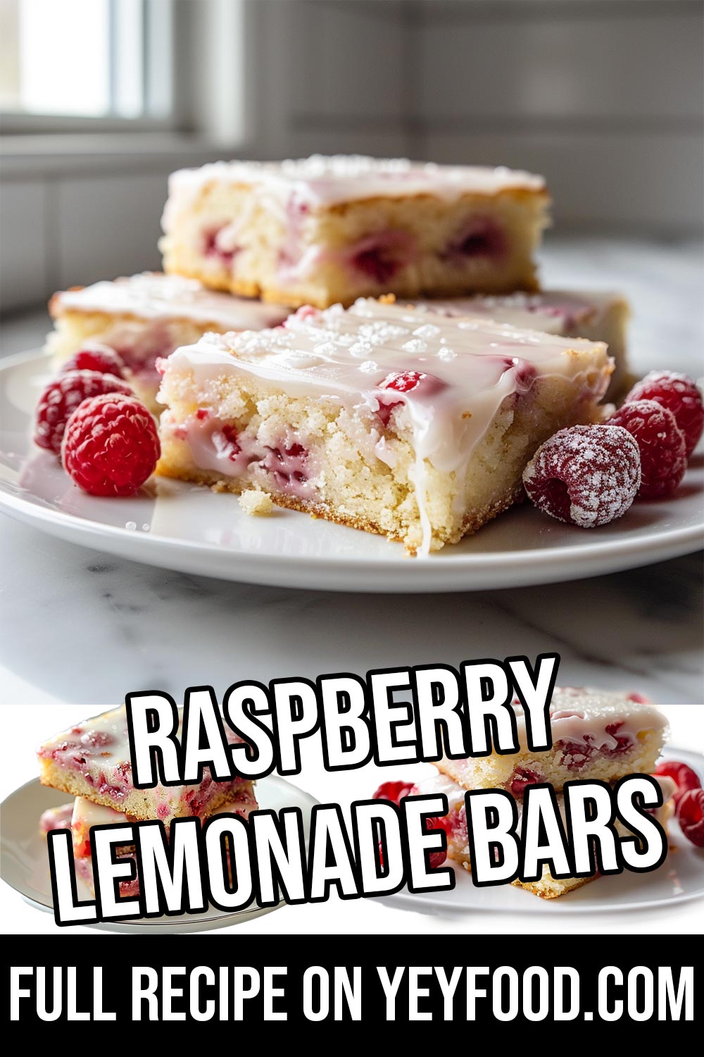 Raspberry Lemonade Bars - Yeyfood.com: Recipes, cooking tips, and ...