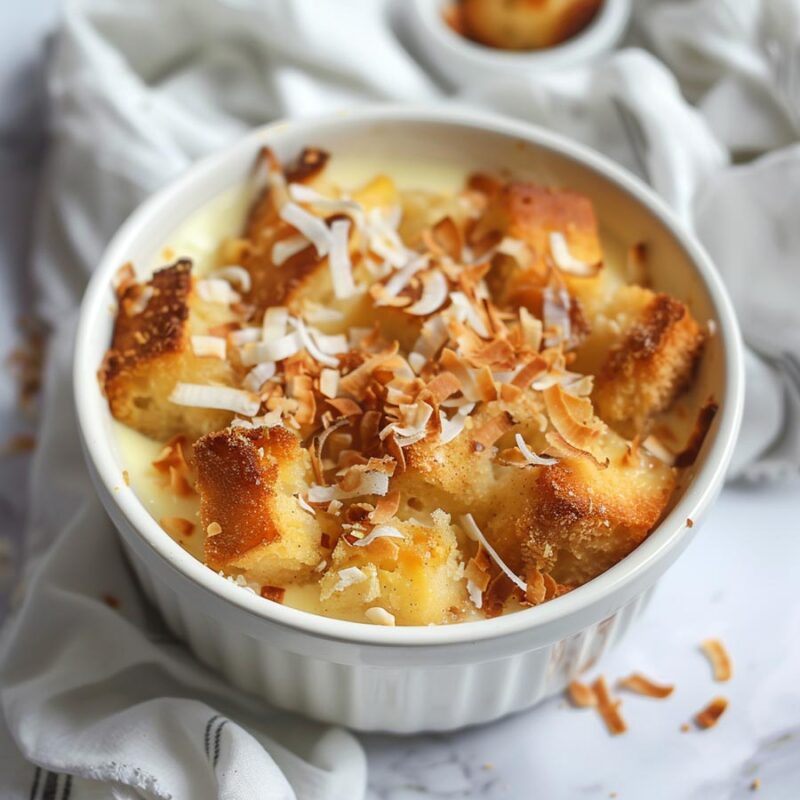 Toasted Coconut Bread Pudding - Yeyfood.com: Recipes, cooking tips, and ...