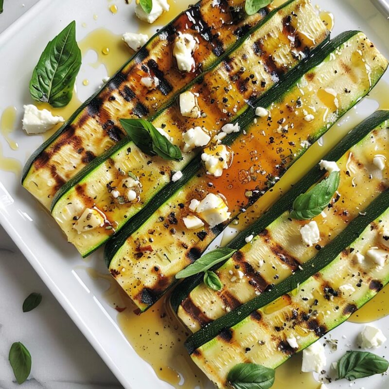 Grilled Zucchini with Honey, Feta & Basil - Yeyfood.com: Recipes ...