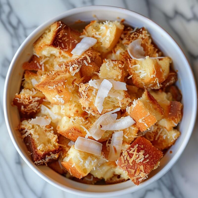 Toasted Coconut Bread Pudding - Yeyfood.com: Recipes, cooking tips, and ...
