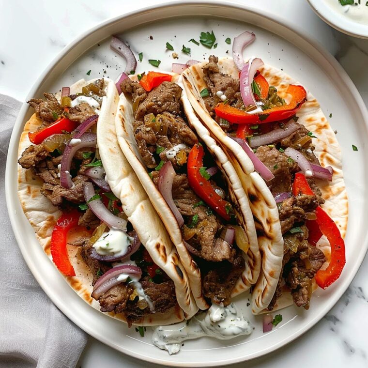 Hamburger, Onion & Pepper Gyros - Yeyfood.com: Recipes, cooking tips ...