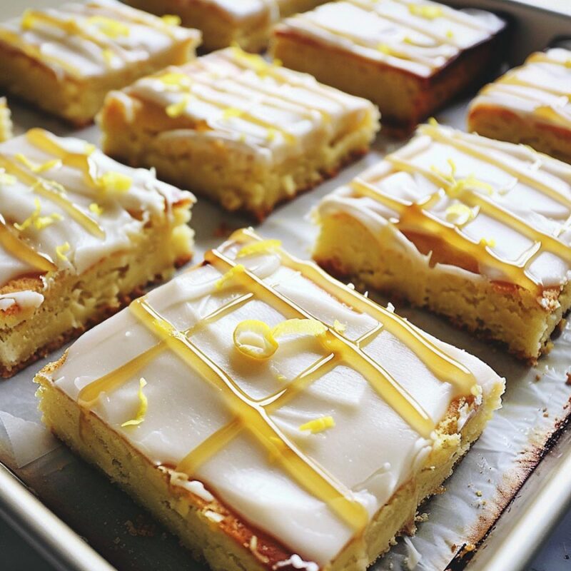 Zingy Lemon Bakewell Bars - Yeyfood.com: Recipes, cooking tips, and ...