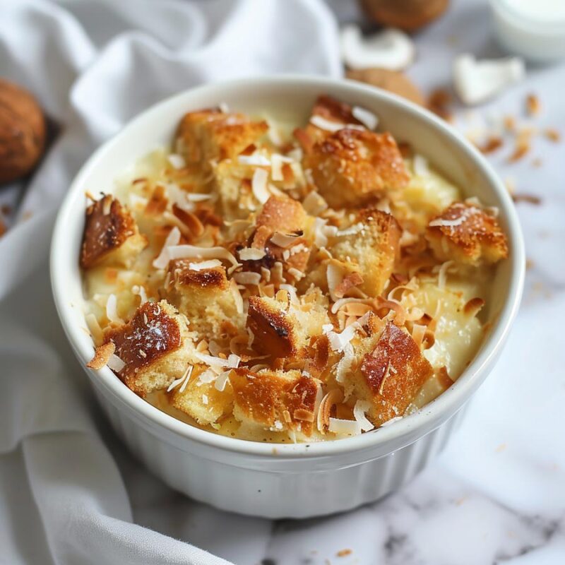 Toasted Coconut Bread Pudding - Yeyfood.com: Recipes, cooking tips, and ...
