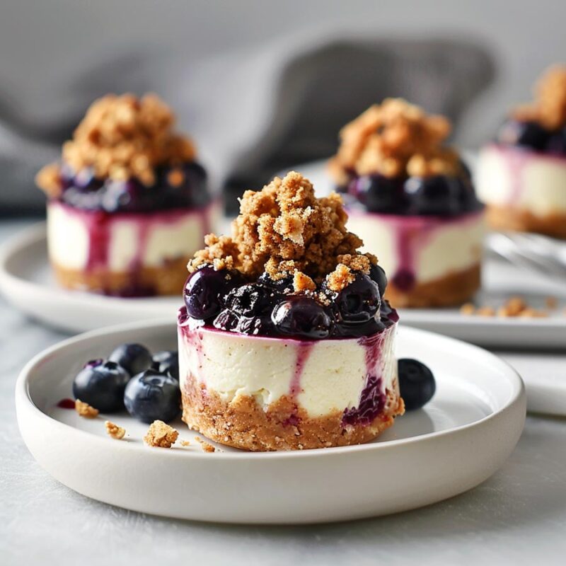 Mini Blueberry Cheesecakes - Yeyfood.com: Recipes, cooking tips, and ...