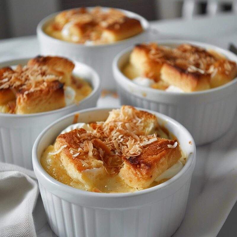 Toasted Coconut Bread Pudding - Yeyfood.com: Recipes, cooking tips, and ...