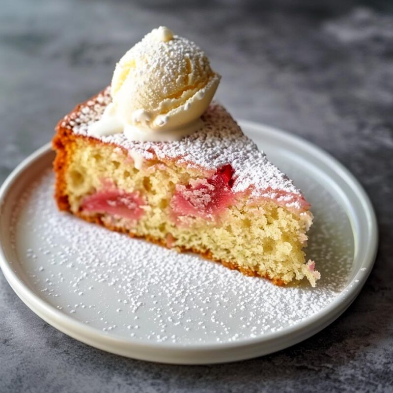 Rhubarb Sour Cream Cake - Yeyfood.com: Recipes, cooking tips, and ...