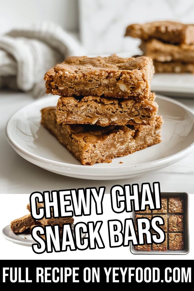 Chewy Chai Snack Bars - Yeyfood.com: Recipes, cooking tips, and kitchen ...