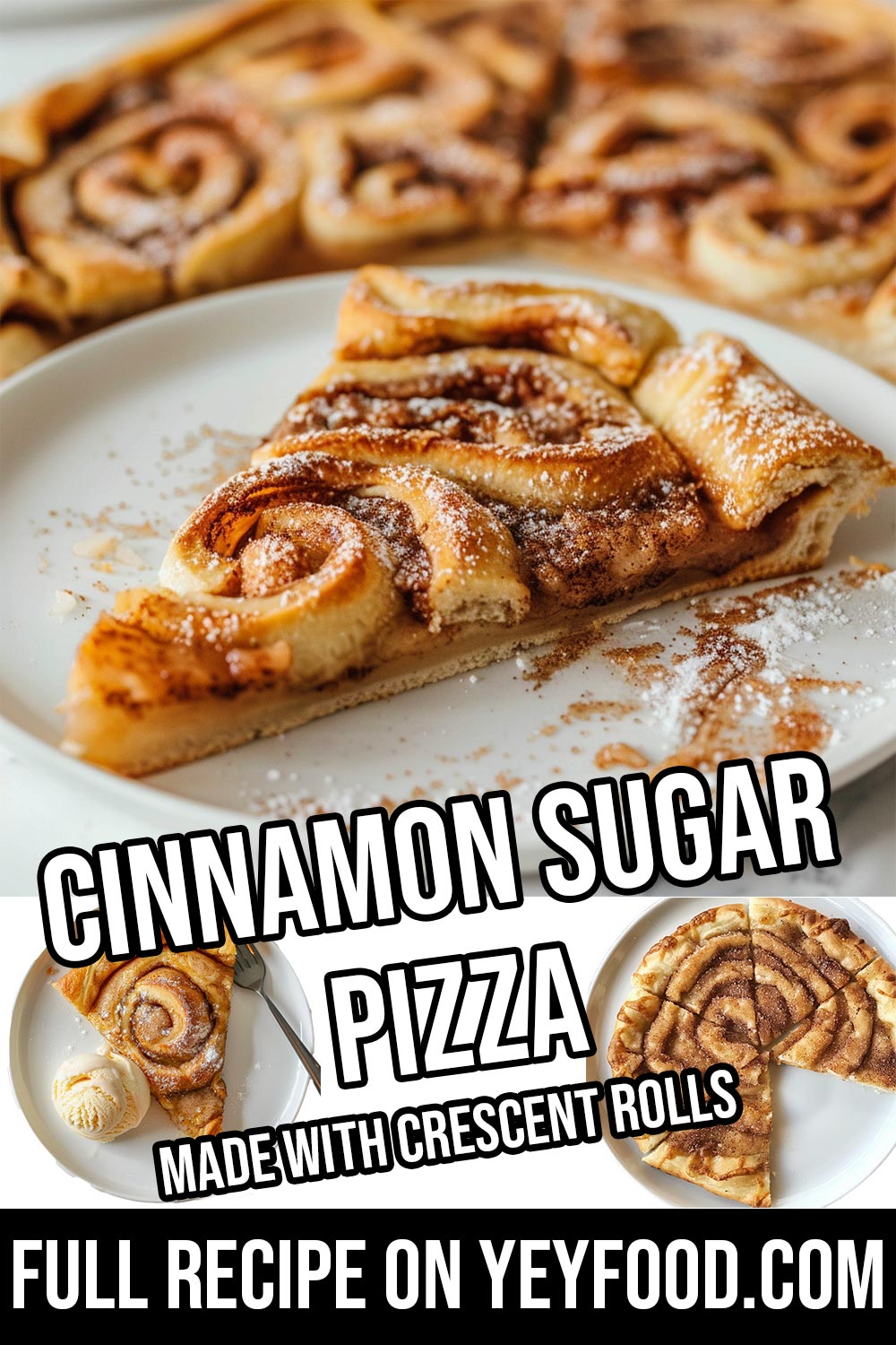 Easy Cinnamon Sugar Pizza - Yeyfood.com: Recipes, cooking tips, and ...