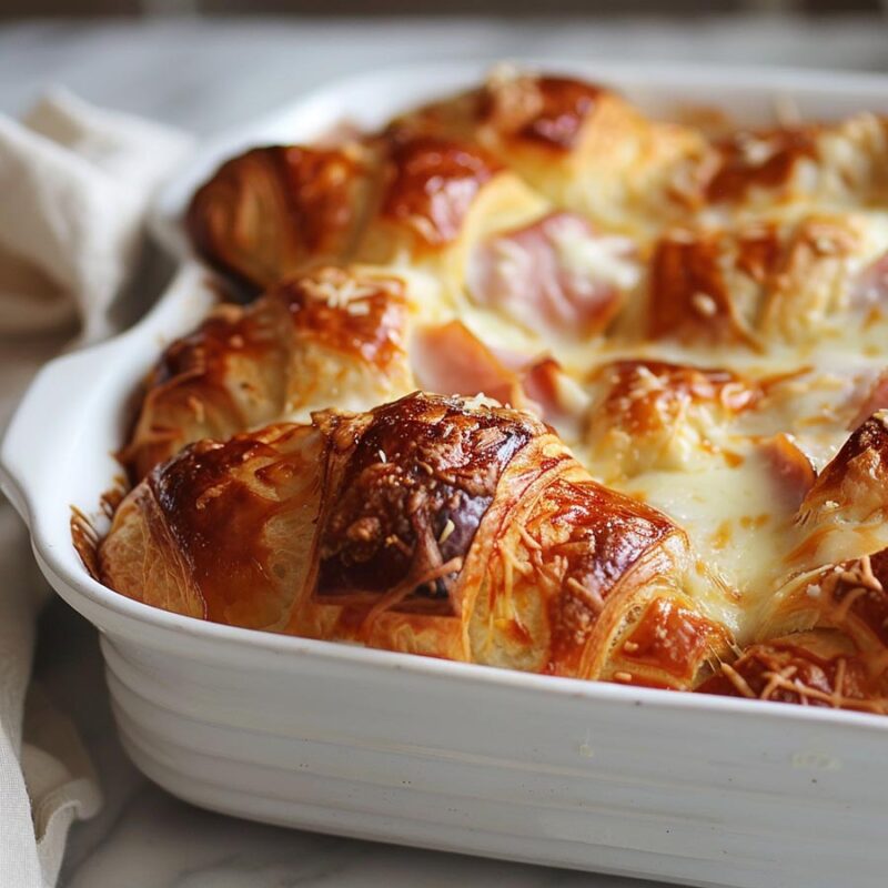 Ham & Cheese Croissant Breakfast Bake - Yeyfood.com: Recipes, cooking tips, and kitchen hacks ...