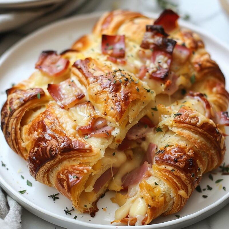 Ham & Cheese Croissant Breakfast Bake - Yeyfood.com: Recipes, cooking tips, and kitchen hacks ...