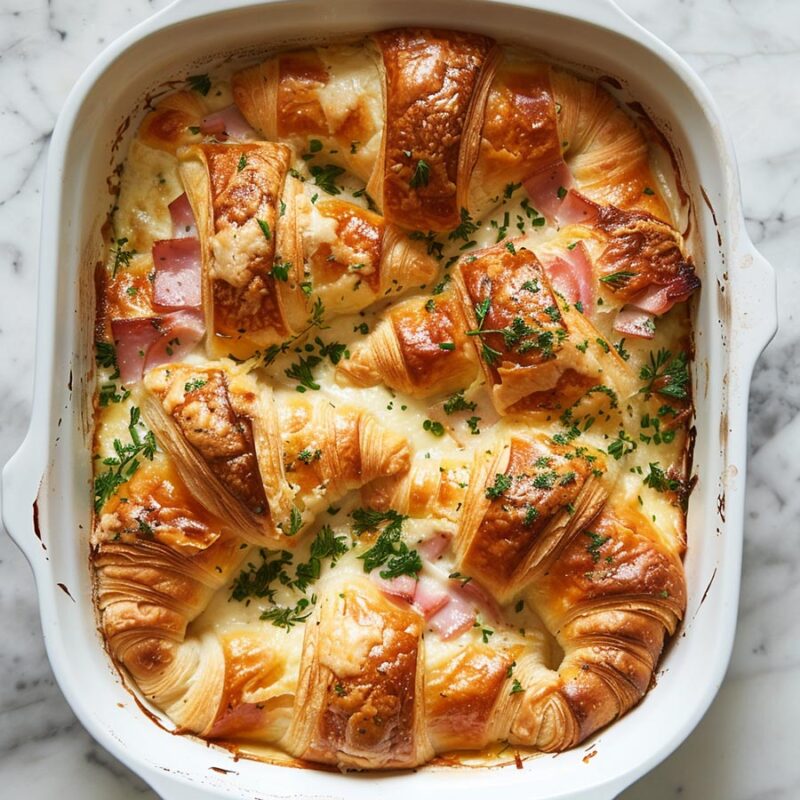 Ham & Cheese Croissant Breakfast Bake - Yeyfood.com: Recipes, cooking tips, and kitchen hacks ...