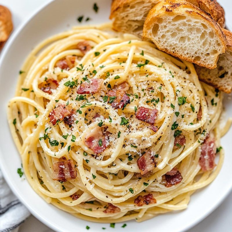 Creamy Bacon Spaghetti - Yeyfood.com: Recipes, cooking tips, and ...