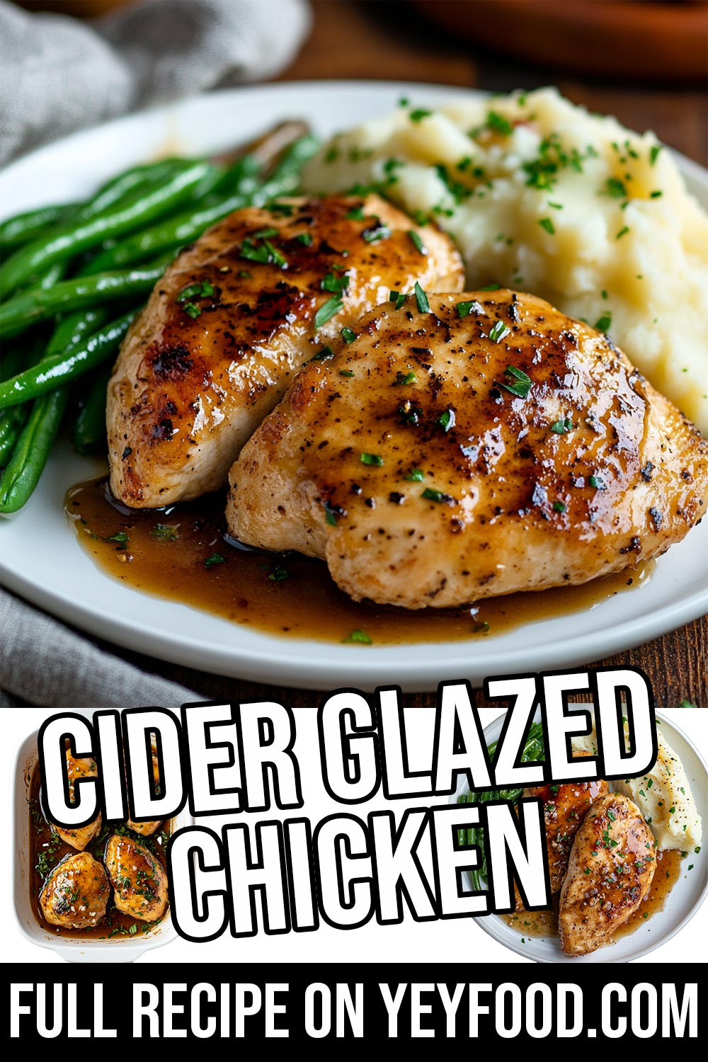 Cider Glazed Chicken - Yeyfood.com: Recipes, cooking tips, and kitchen ...